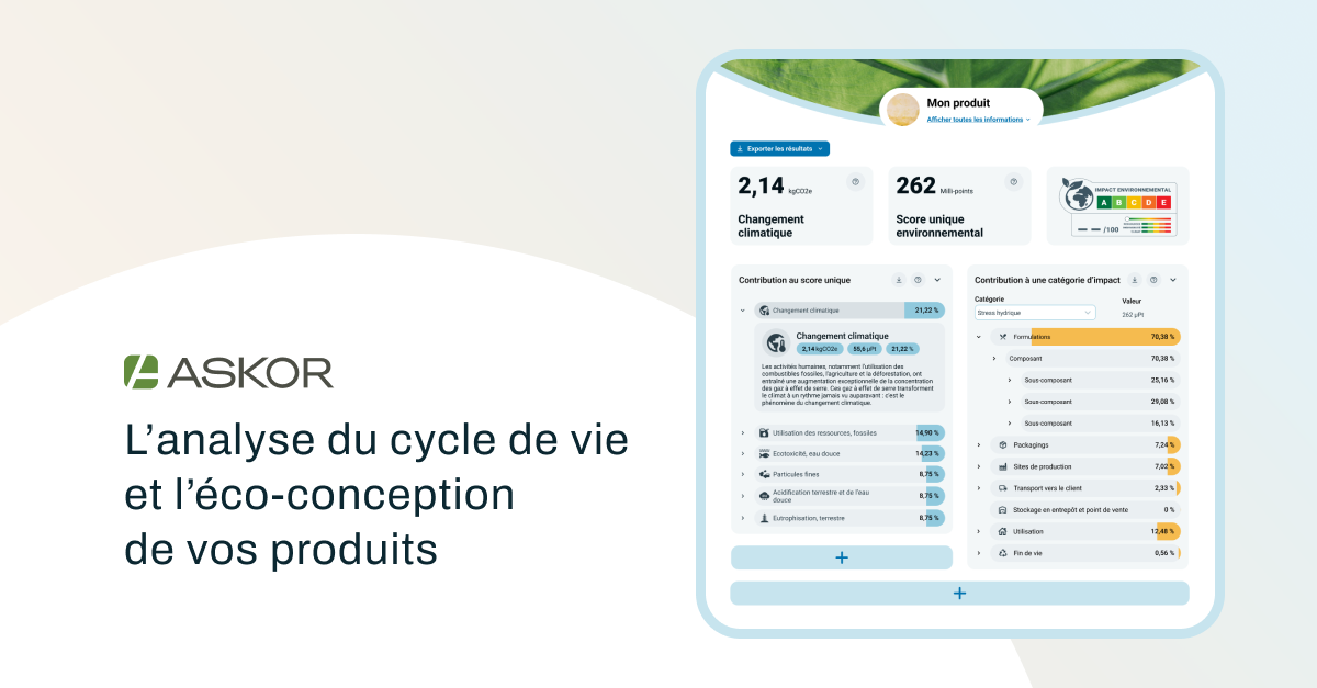 Askor – evaluate environmental footprint of your products